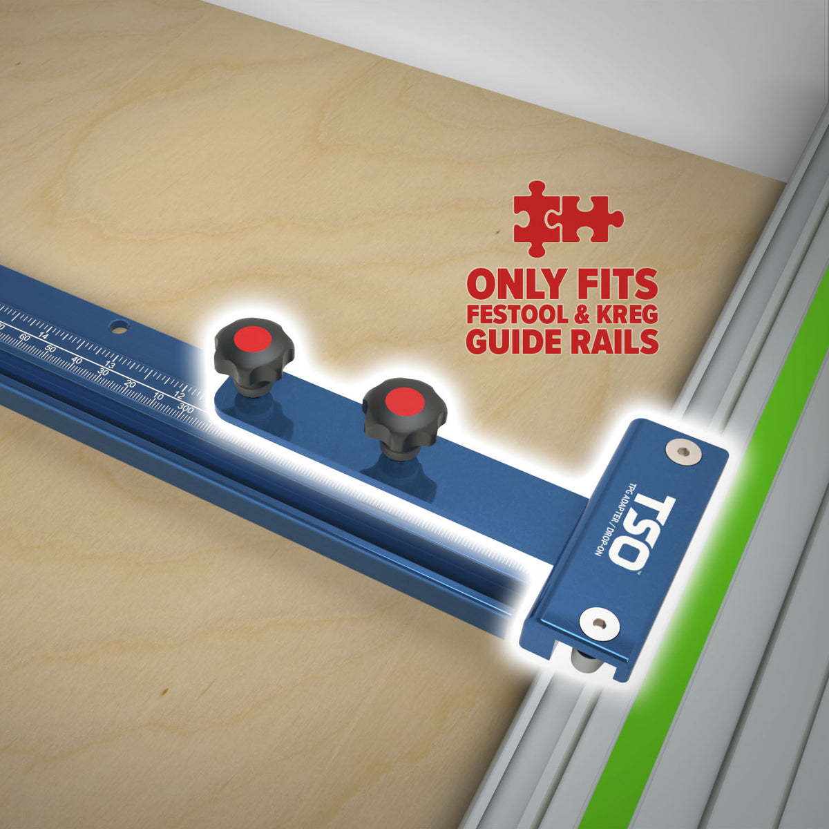 TSO Drop-On Guide Rail Adapter for TPG Parallel Guide System and FS Gu